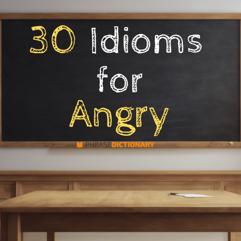 30 Idioms for Angry