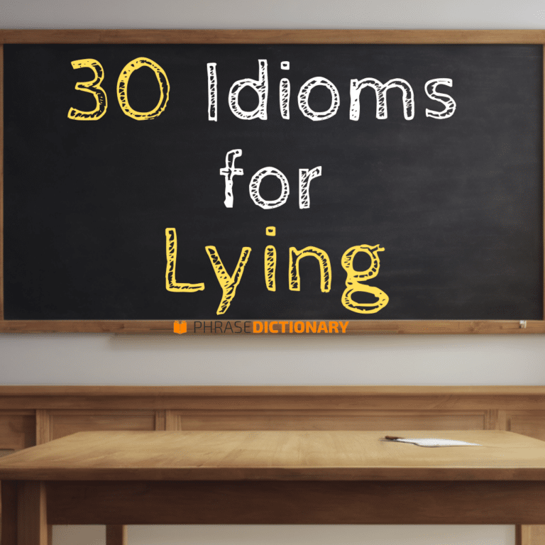 30 Idioms for Lying