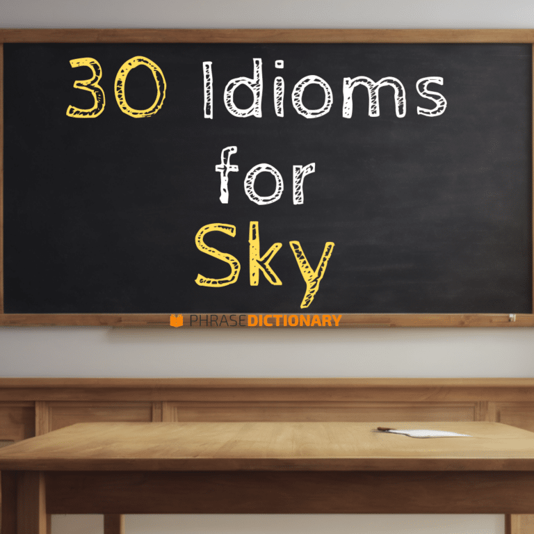 30 Idioms for Sky