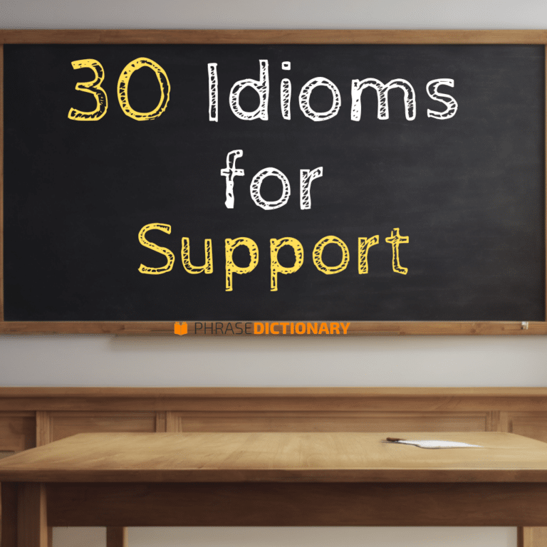 30 Idioms for Support